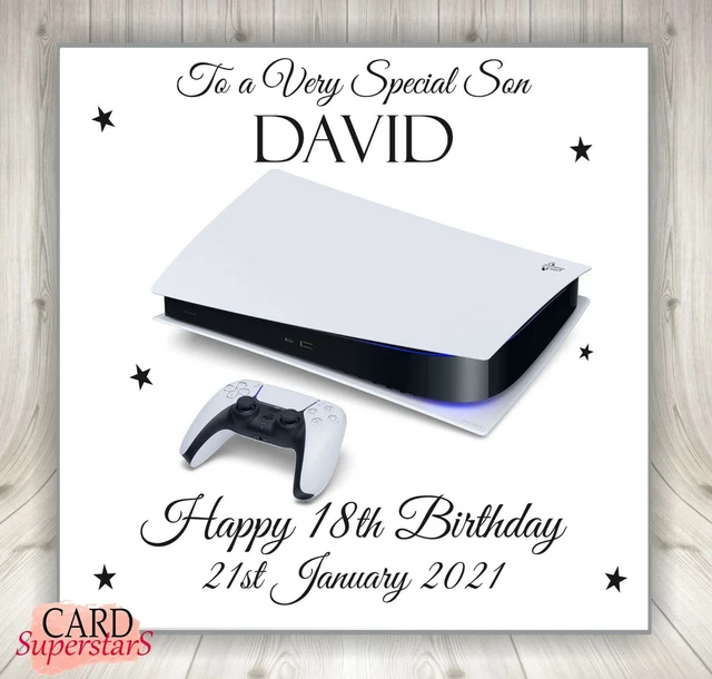 &PERSONALISIERTE &&PLAYSTATION 5&& Geburtstagskarte Bruder Sohn Ehemann ...