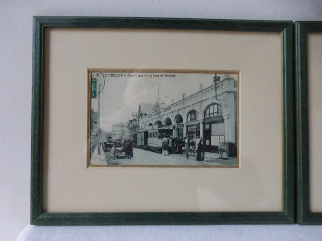 7 CADRES AVEC cartes postales anciennes Le Touquet Paris-Plage. EUR 50 ...