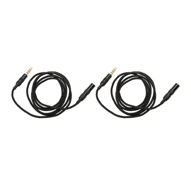 3.5MM MALE TO Female Headphone Cable TPE Braiding 3.3ft Gold Plated ...