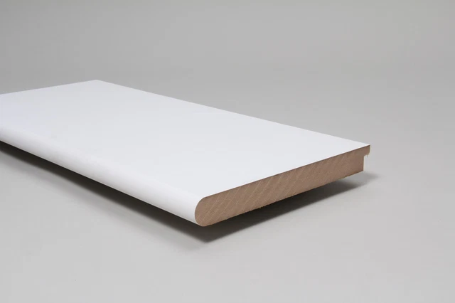 WINDOW BOARD White Primed MDF 219mm x 25mm available in various lengths ...