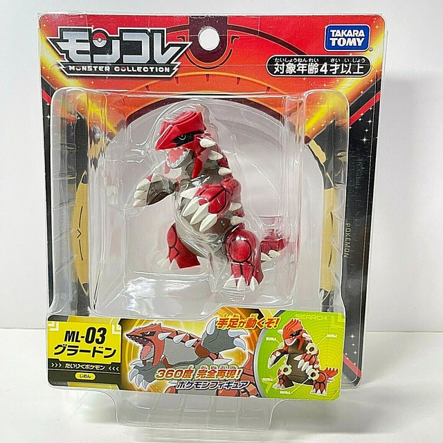 FIGURINE POKEMON MONCLE, ML-03 Groudon, TAKARA TOMY Japon EUR 30,41 ...