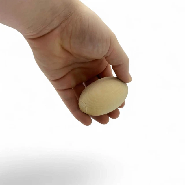 42 MM BIRCH Wood Egg Shape Ellipsoid Block £3.47 - PicClick UK
