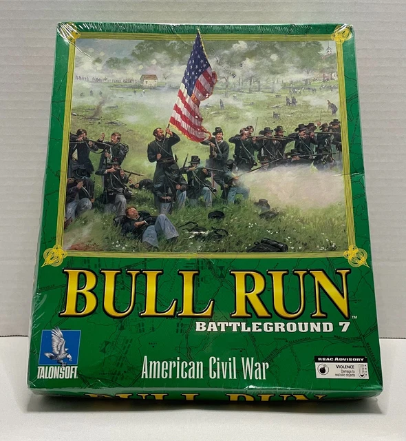 BATTLEGROUND 7 BULL Run PC Game Civil War CD Rom 1997 Windows 95/3.1 ...