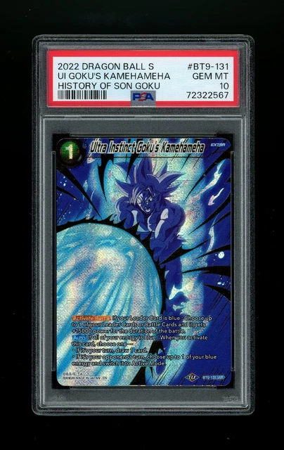DRAGON BALL SUPER DBS Ultra Instinct Goku's Kamehameha BT9-131 IAR PSA ...