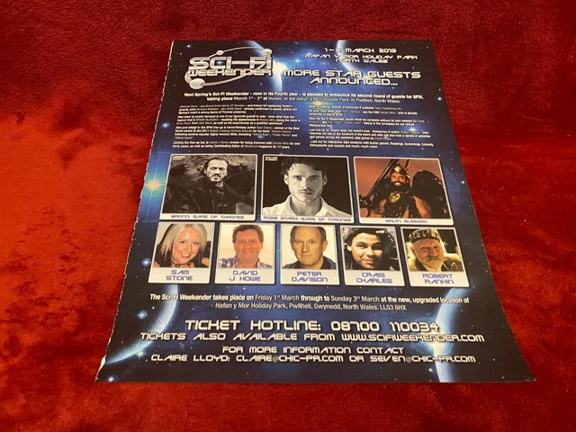 PADA25 ADVERT 11X9 Sci-Fi Weekender - Robb Starh - Brian Blessed £9.99 ...