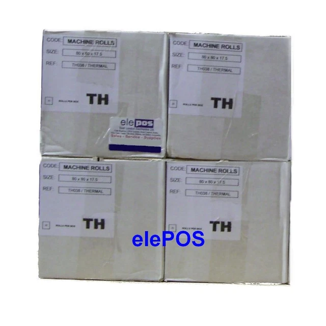 KITCHEN RECEIPT PRINTER Thermal Till Rolls 80 x 80 mm 80x80 - 80 Rolls ...