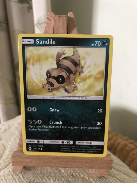 POKÉMON TRADING CARD Game Sandile Sun And Moon Base Set Common Card #83 ...