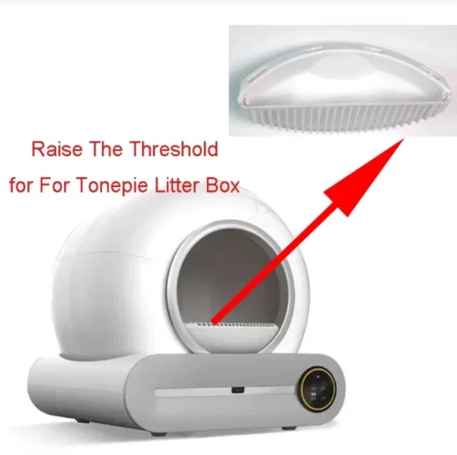 CAT LITTER BOX Automatic Toilet Raise the Threshold for for TONEPIE ...