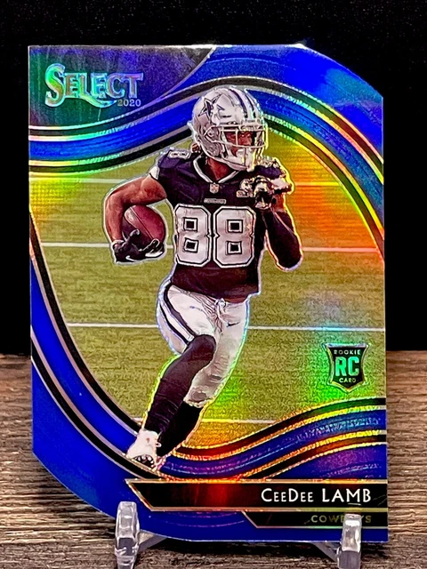 CEEDEE LAMB 2020 Select Football Field Level Blue Die Cut Dallas ...