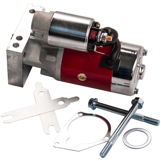 SBC BBC CHEVY High Torque Mini Starter Motor 3Hp Red Jm-7001R, Tilton ...