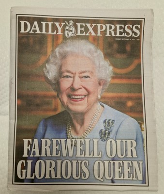 FAREWELL OUR GLORIOUS Queen Daily Mail Newspaper 19/09/2022 HM Funeral ...