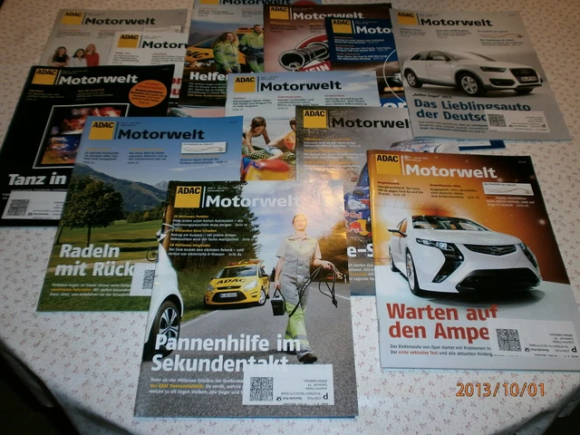12 ZEITSCHRIFTEN ADAC Heft Motormagazin Autozeitung Motorwelt 2009 ...