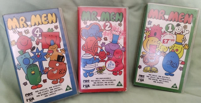 MR MEN VHS Tapes For Sale - Original 1988 VHS Tapes for Sale £32.98 ...