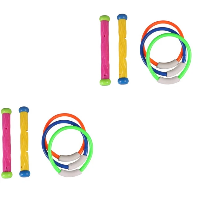 2 PCS SWIMMING Training Diving Pool Toys Water Dive Sticks Kids Rings £ ...