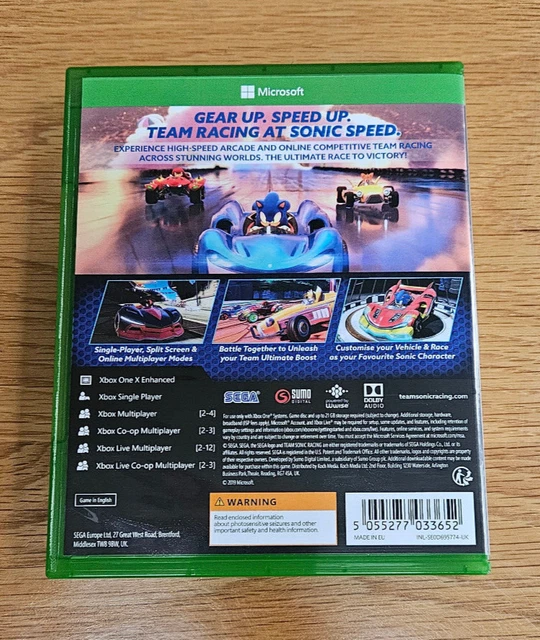 *PLAYED ONCE* TEAM Sonic Racing - XBox One £12.50 - PicClick UK