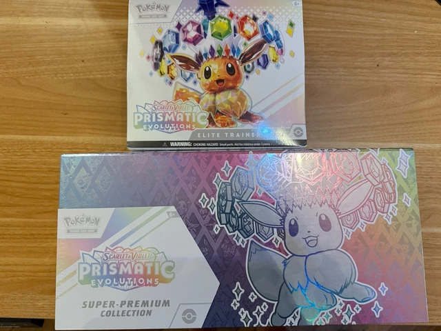 POKEMON TCG PRISMATIC Evolutions Super Premium Collection And ETB ...