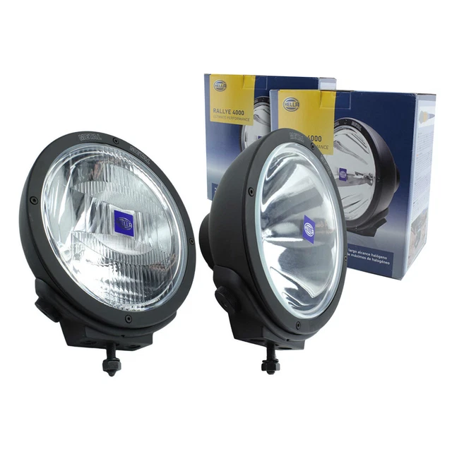 HELLA RALLYE 4000 1365 & 1366 Pencil & Spread Beam Driving Lights Round ...