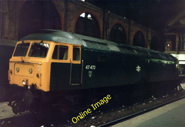 RAILWAY PHOTO 6X4 Class 47 47472 Stabled at Liverpool ST c1986 £2.00 ...