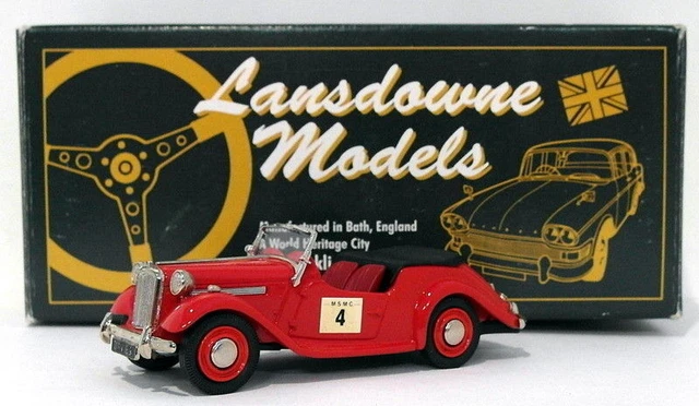 LANSDOWNE MODELS 1/43 Scale LDM25 - 1954 Singer SM Roadster Sports #4 ...