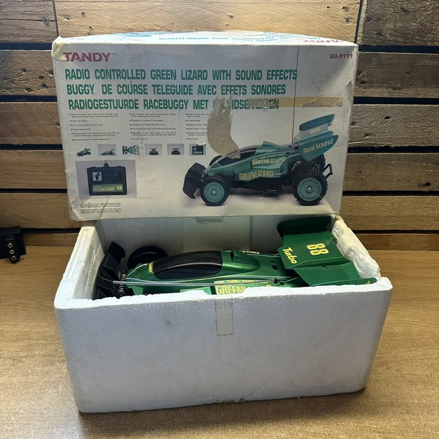 TANDY GREEN LIZARD RC Buggy 2 Speed Sound Effects VGC Boxed Rare 1980s ...