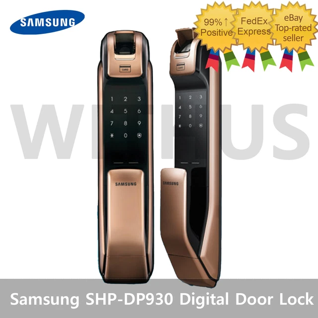 SAMSUNG SHP-DP930 KEYLESS Fingerprint PUSH PULL Digital Door Lock (SHP-DP920) £280.40 - PicClick UK