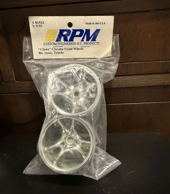 2.2 RPM CLAWZ Chrome Wheels Complete Set FT & RR Associated RC10GT RC10 ...