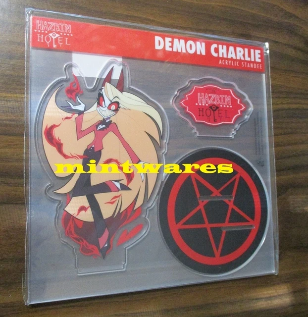 HAZBIN HOTEL DEMON Charlie Acrylic Figure 6" + Stand Standee Vivziepop ...
