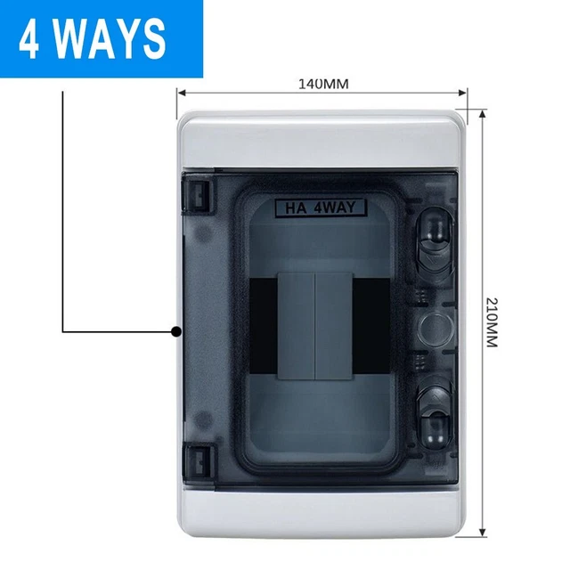 ELECTRICAL ENCLOSURE JUNCTION Box IP65 Weatherproof 4-way Distribution ...