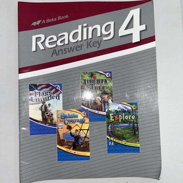 ABEKA READING 4TH Grade Answer Key For Story Questions £4.47 - PicClick UK