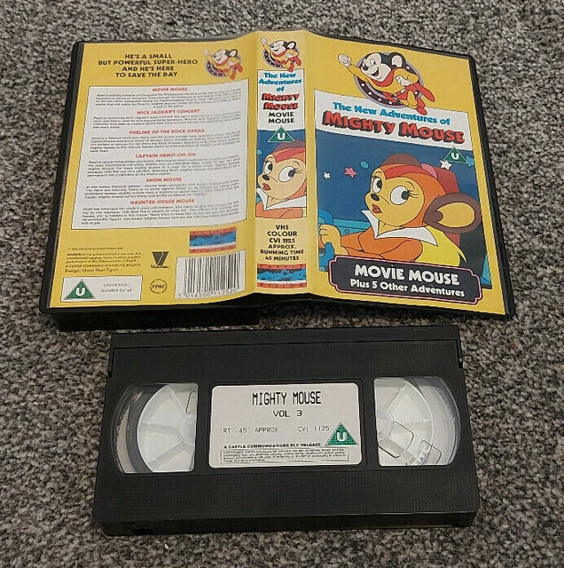 THE NEW ADVENTURES Of Mighty Mouse Movie Mouse Pal Vhs Video Kids ...