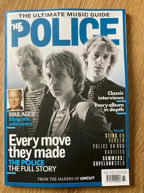 ULTIMATE MUSIC GUIDE to The Police Magazine 2025 Uncut Sting Stewart ...