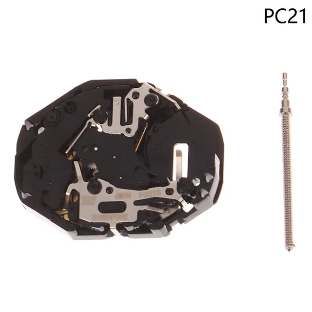 PC21 WATCH MOVEMENT With Rod For Miyota PC21 Quartz Watch Movement ...