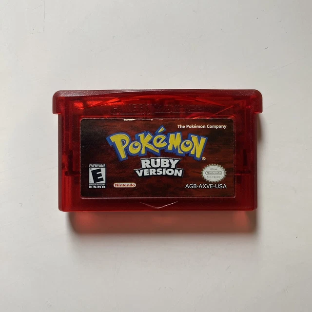 POKEMON RUBY VERSION Nintendo GBA Game Boy cartouche de jeu avancée ...