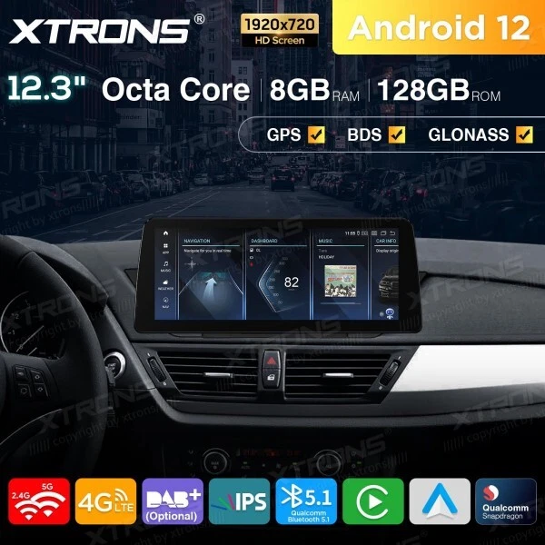 XTRONS QXB22UMB12X1 AUTORADIO GPS BMW X1 E84 Android 12 Wifi 4G Carplay Auto 8GB EUR 611,89 ...