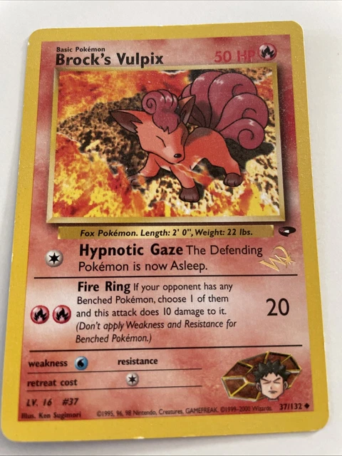 CARTE CARD POKÉMON pokemon Brock's Vulpix 37 132 EUR 10,00 - PicClick FR