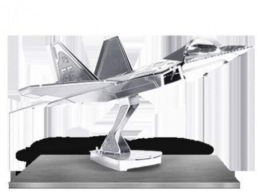 MÉTAL TERRE F-22 Raptor 3D Modèle Métal + Brucelles 010503 EUR 12,71 ...