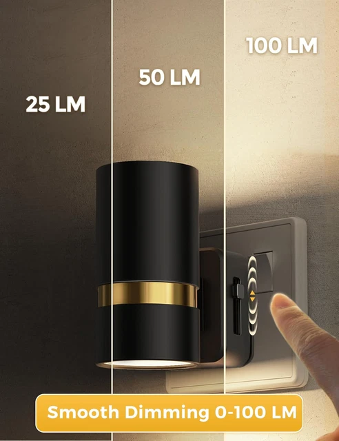 NIGHT LIGHT PLUG in Wall [2 Pack], Modern Night Light with Dusk to Dawn ...