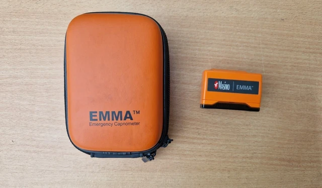 MASIMO EMMA ETCO2 Mainstream Capnograph with airway adapter and case ...