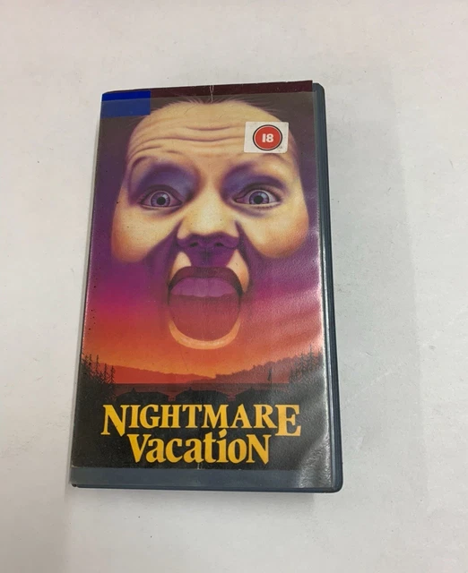 NIGHTMARE VACATION VHS Rare Horror Cult Classic 18 Rated Retro Video ...
