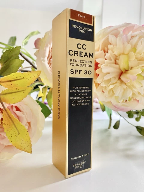REVOLUTION PRO 💐 CC Cream Perfecting Foundation SPF30 26ml F14.7 NEW IN ...