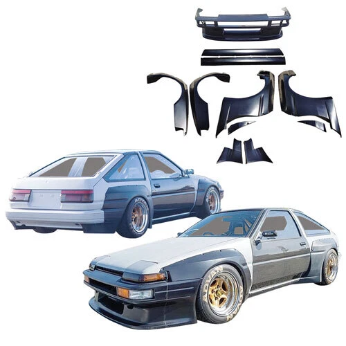 VSAERO FRP TKYO Wide Body Kit AE86 Trueno 3dr Hatch for Corolla Toyota ...