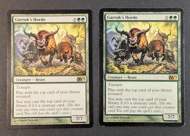 MTG CARD - 2x Garruk's Horde - Magic Core Set 2012 - LP - Magic The ...