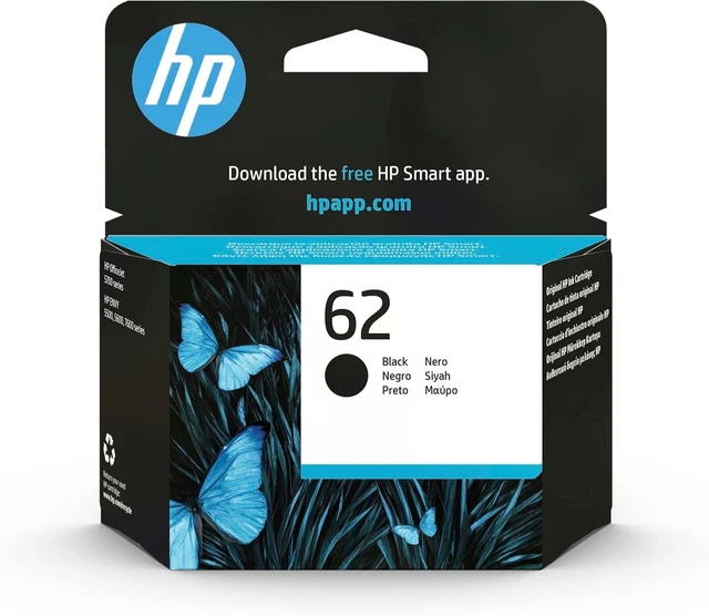 HP 62 BLACK Original Ink Cartridge standard £17.97 - PicClick UK