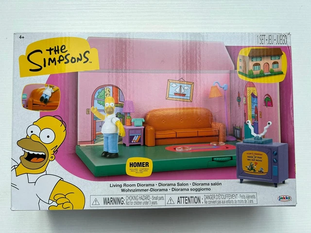 THE SIMPSONS JAKKS (Living Room Diorama + Homer) EUR 40,00 - PicClick IT