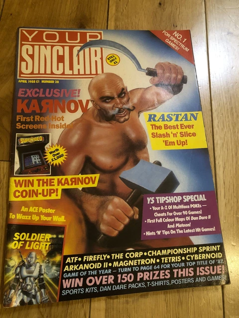 YOUR SINCLAIR MAGAZINE April 1988 Issue 28 £5.91 - PicClick UK