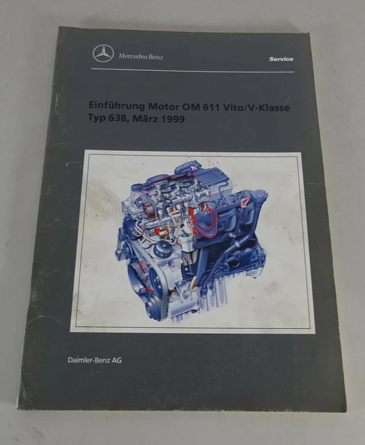 WORKSHOP MANUAL INTRODUCTION Mercedes Benz W638 Vito Engine OM 611 from 01/1999 £31.36 - PicClick UK