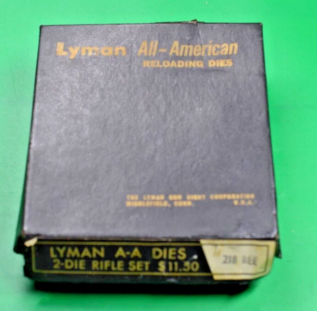 LYMAN ALL AMERICAN RELOADING 2 DIES SET 218 BEE RELOADING $35.00 - PicClick
