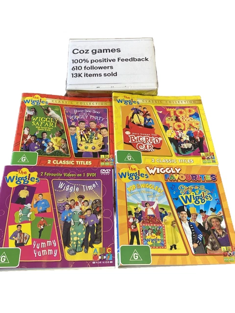 THE WIGGLES DVD Bundle 4-discs 8 Different Shows Original Cast Region 4 ...