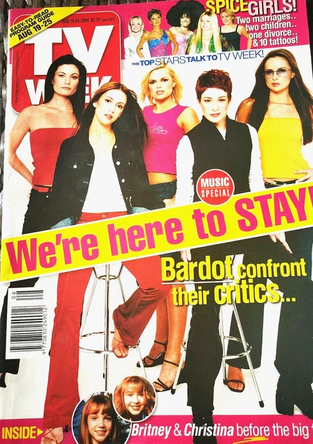 Tv Week Magazine 2000 Bardot~sophie Monk~spice Girls~britney Spears~rose Byrne 35 00 Picclick Au