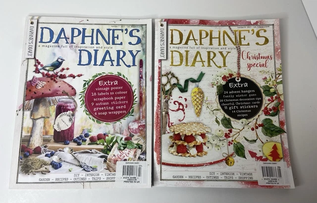 DAPHNE'S DIARY MAGAZINE 2017 Vol 7 Vol 8 Complete Ephemera Recipes ...